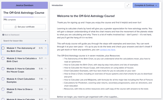 How to Study on a Course with Payhip – Jessica Davidson