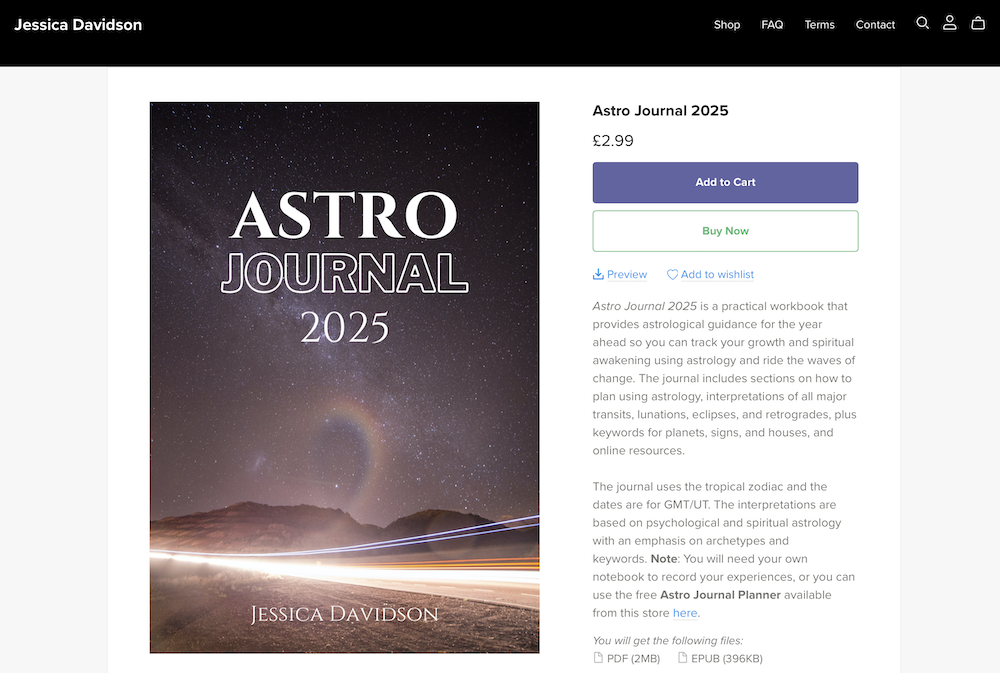 Astro Journal 2025 is out now! – Jessica Davidson