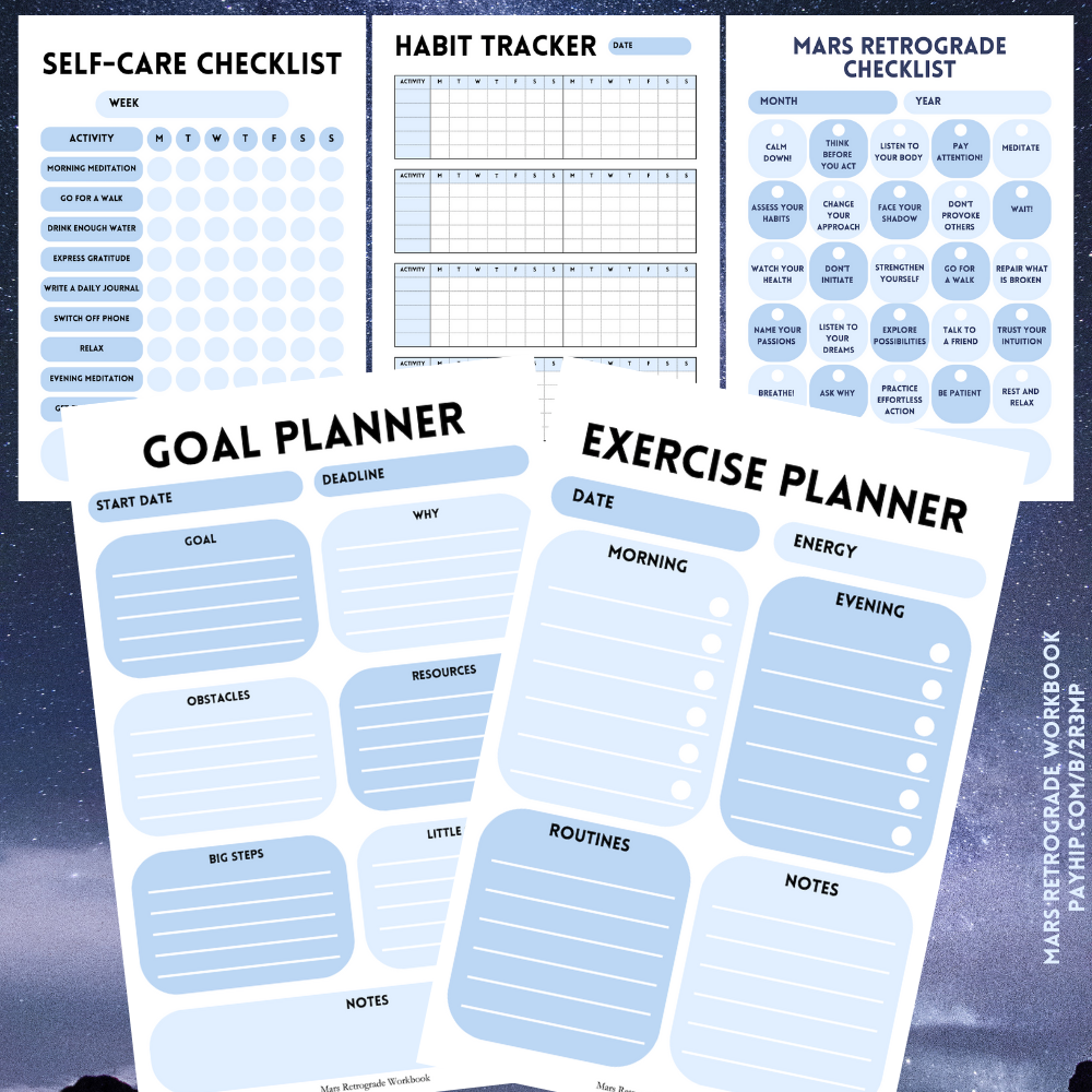 Mars Retrograde Workbook – An Essential Guide! – Jessica Davidson